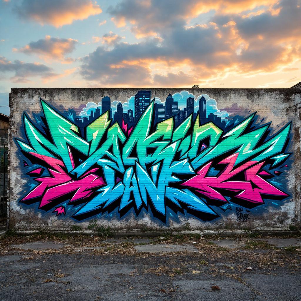 Generate wildstyle Graffiti for wall | AI Generated | GraffitiVibe