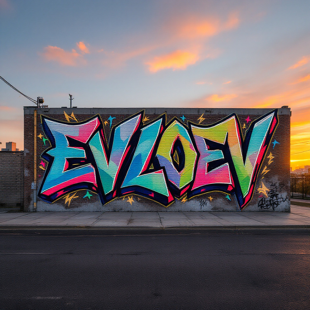 Generate wildstyle Graffiti for wall | AI Generated | GraffitiVibe