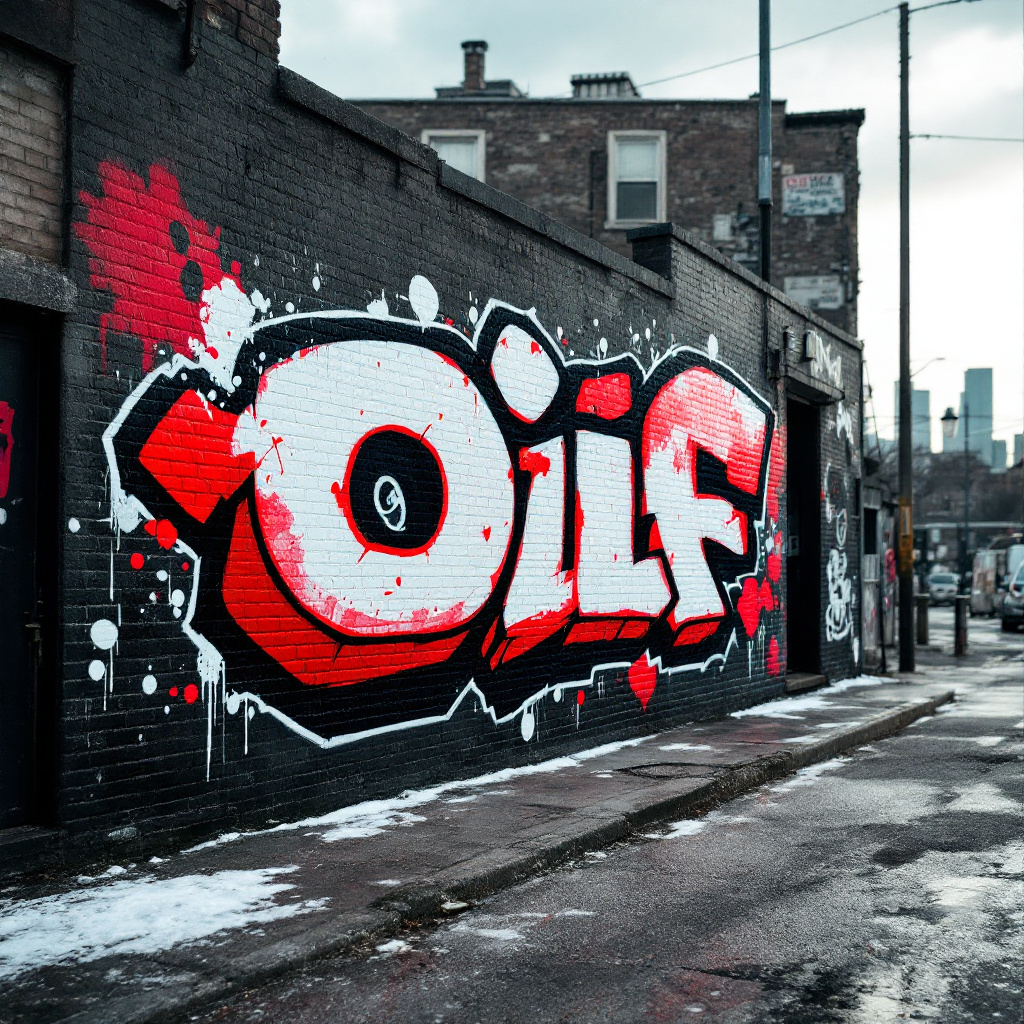 Generate straight-letters Graffiti for wall | AI Generated | Graffi...