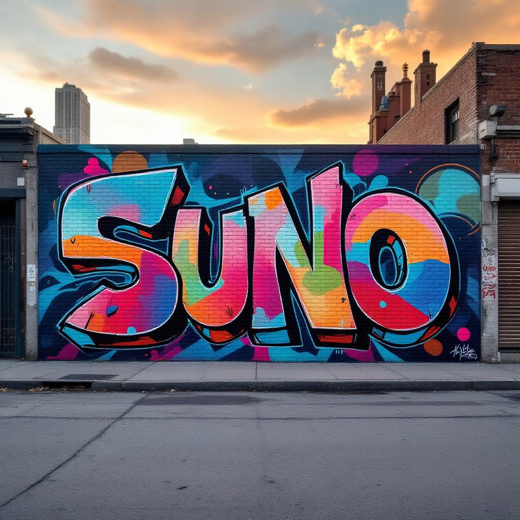 Generate roller Graffiti for wall | AI Generated | GraffitiVibe